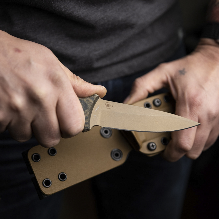 Spartan Blades Harsey Tactical Trout | FDE / Camo | SB3.2